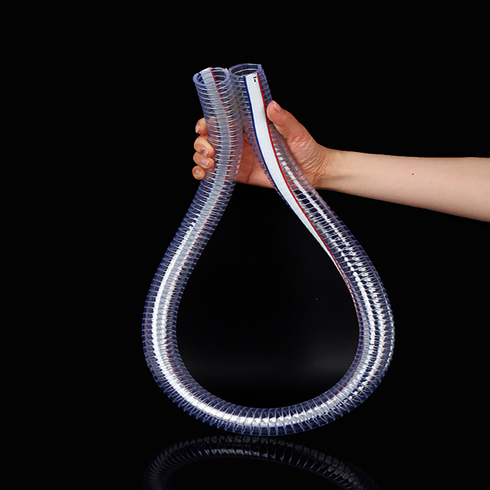 Heavy Duty Braided Wire Reinforced Clear Flexible PVC Hose Pipe - Water ...