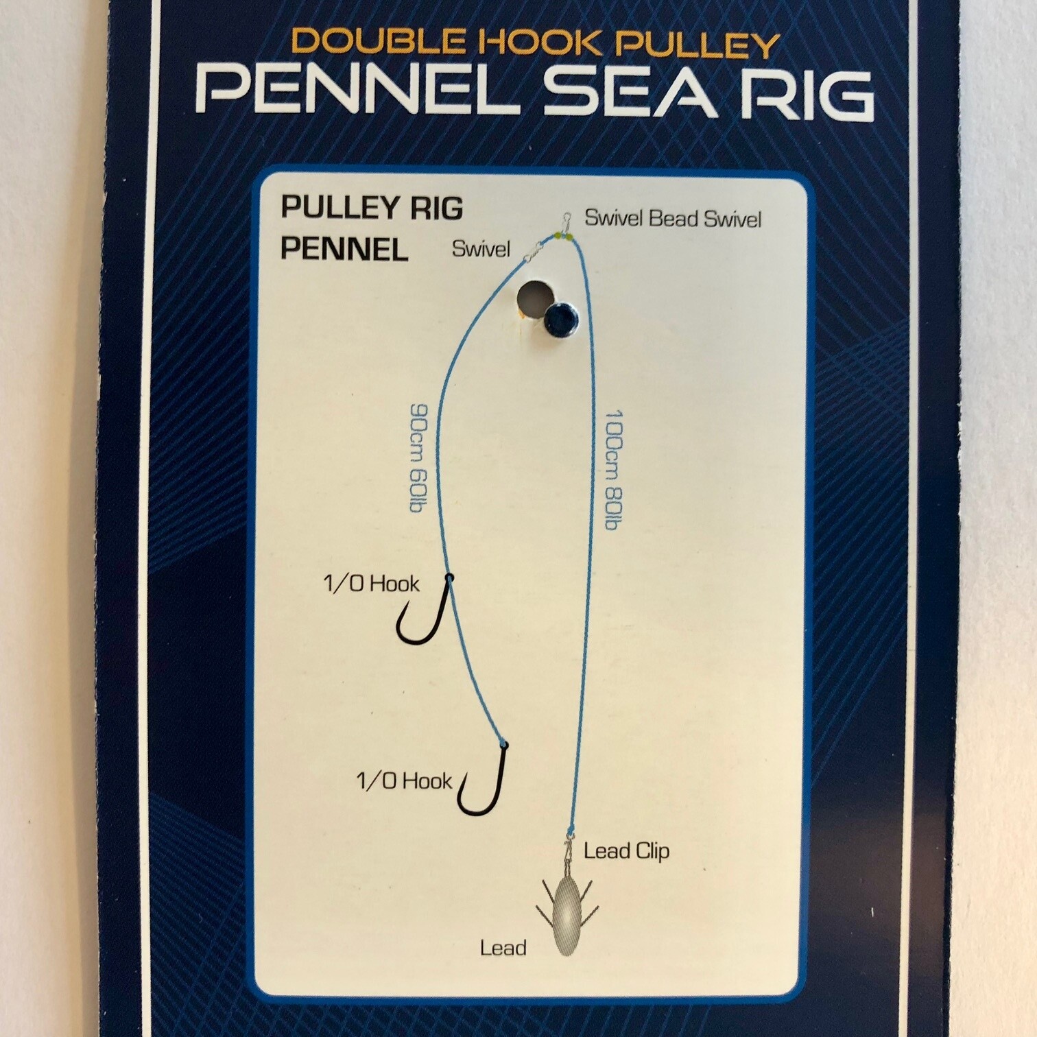 Sea Fishing Rigs x 7 Flapper Pulley Rig Double & Single Hook Clipped ...