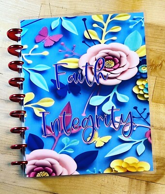 Flower "Faith Integrity" Cover Set for use with Classic Happy Planner ...
