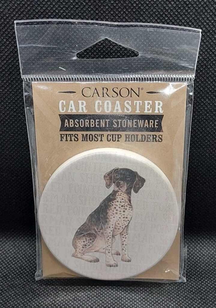 Carson Car Coaster Absorbent Stoneware - Dog - German Pointer - CC74044 ...