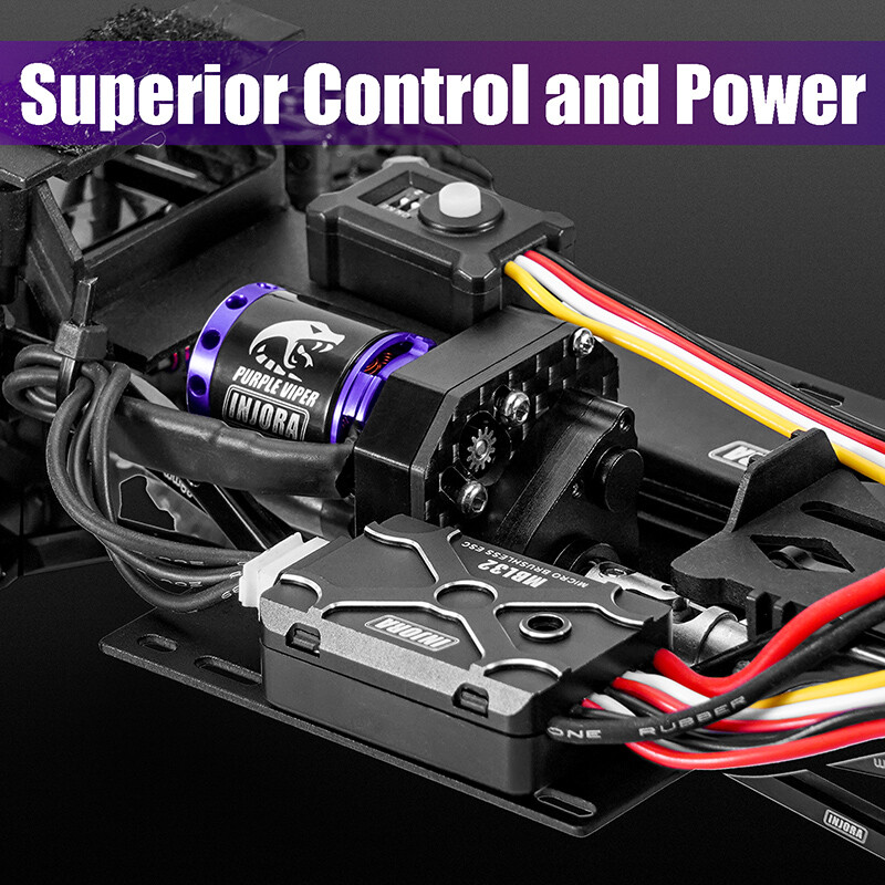 INJORA Purple Viper 1721 Brushless Motor and ESC for 1/18 TRX4M ...