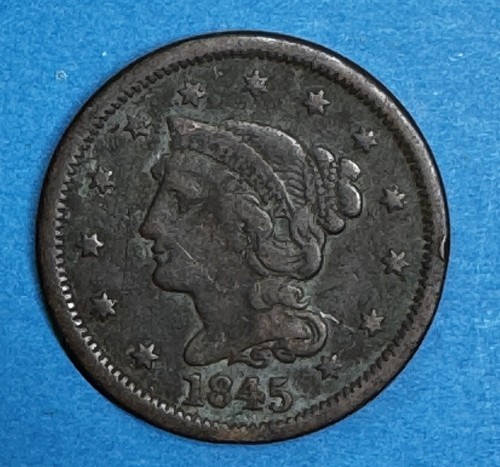 1845 Large One Cent Coin (C572) | eBay