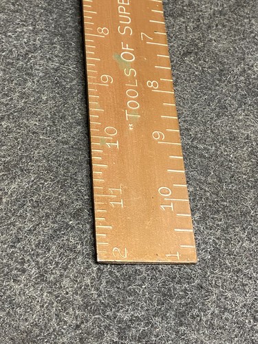 Vintage Nicholls Tools Ottumwa Iowa Copper Clad 12” X 8” Framing Square ...