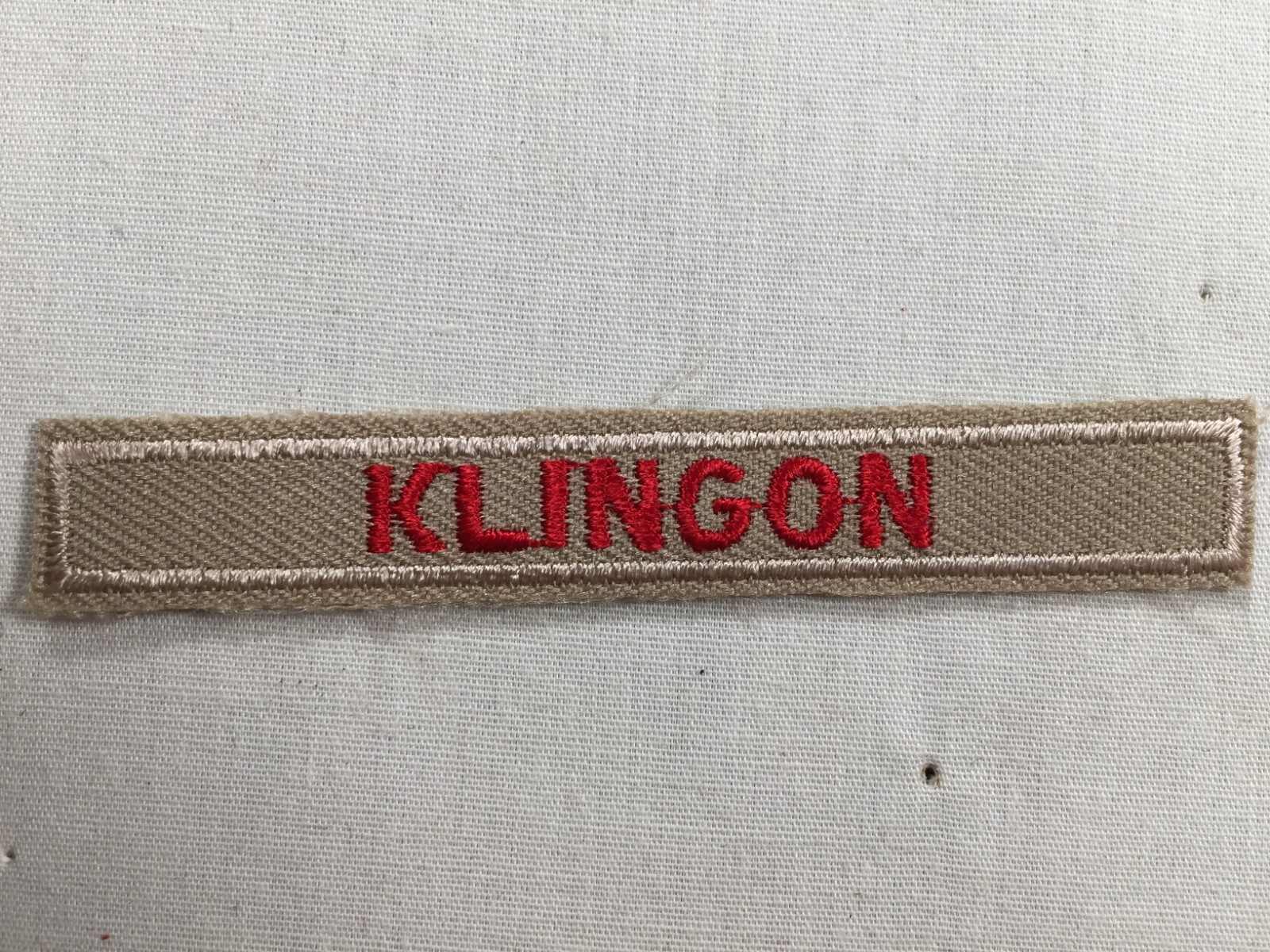 Klingon Star Trek large letter spoof interpreter strip BSA Activity ...