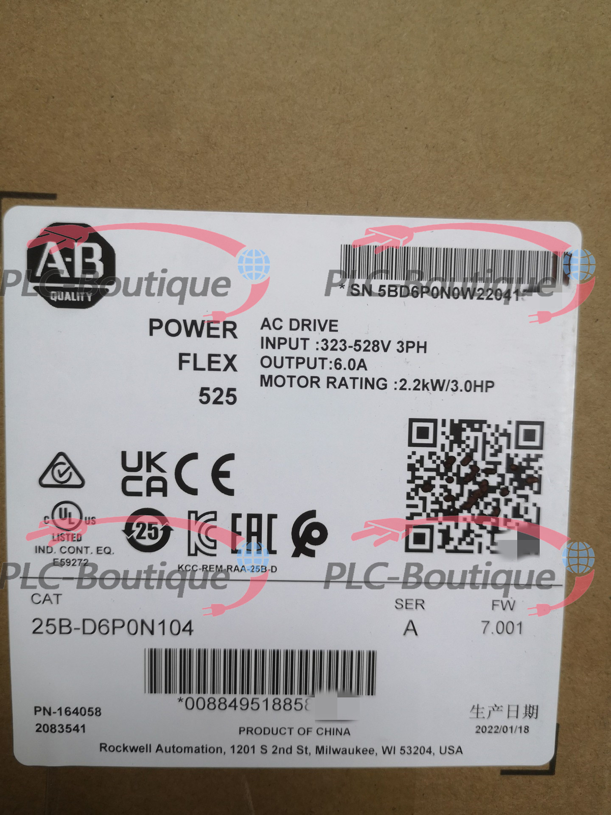 NEW AB 25B-D6P0N104 /A 525 2.2kW 3Hp 25BD6P0N104 | eBay