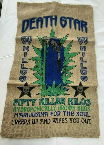 Death Star Grown Buds For The Soul Burlap Bag | eBay
