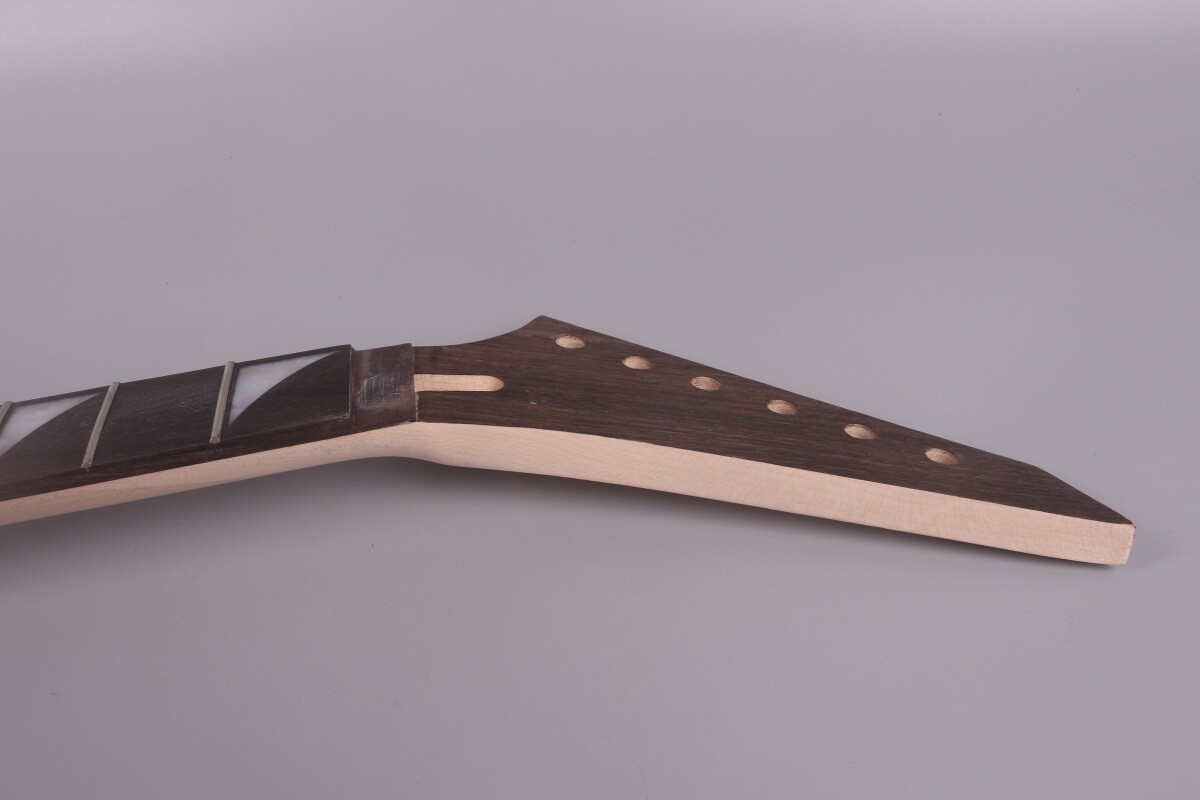 New Guitar Neck 24 Fret Shark Fin inlay Guitar Maple Rosewood Fretboard ...