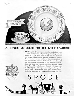 Spode Bone Porcelain AD 1930 Gobelin Pattern, Copeland & Thompson, NY ...