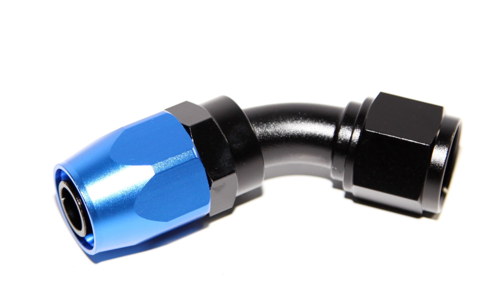 BLACK/BLUE-10AN AN10 45 Degree Swivel Oil/Fuel/Gas Line Hose End ...