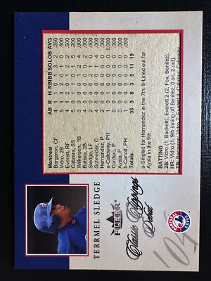 Terrmel Sledge 2004 Fleer Classic Clippings Debut Card /500 Montreal ...