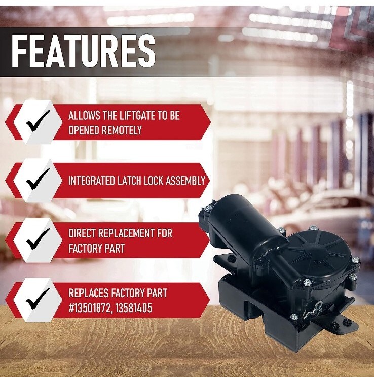 Power Liftgate Latch Lock Actuator - Replaces 13501872, 13581405 ...