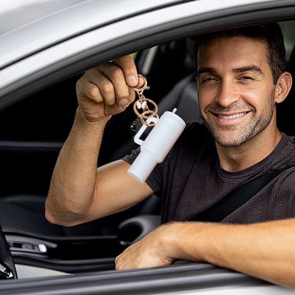 Mini Cup Keychain Cute Tumbler Key Ring Handbag Charms Key Ring for ...