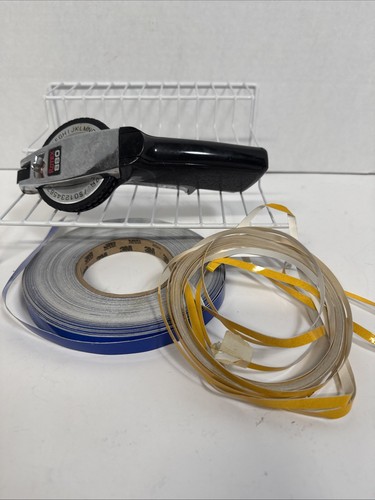 Vintage Rotex 880 Professional Label Maker Blue & Yellow Tape Tested ...