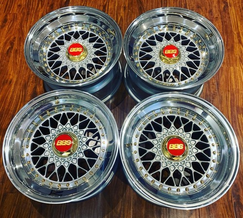 16" BBS RS 4X100 BMW E30 Staggered | Three Piece | Powder Coated | 22 ...