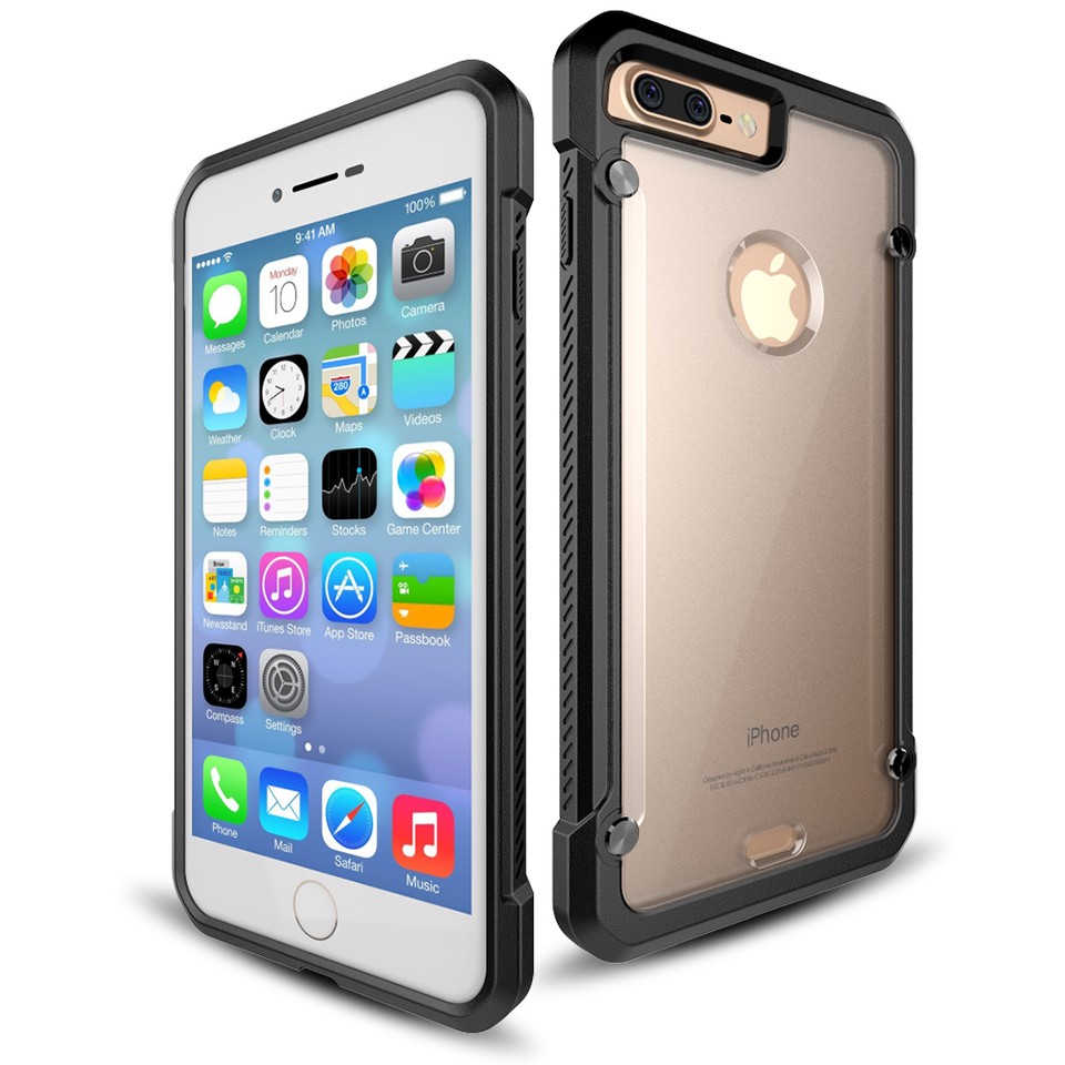 IPhone 7 & 8 Plus Luxury Ultra-Slim Defender Shockproof Hybrid TPU Case ...