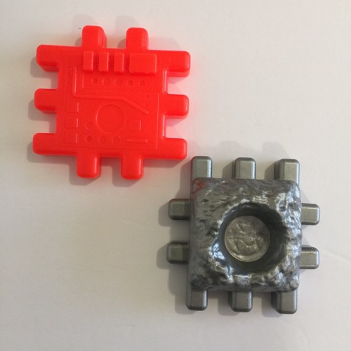 Vintage Little Tikes Wee Waffle Blocks - Red and Grey Special Blocks | eBay