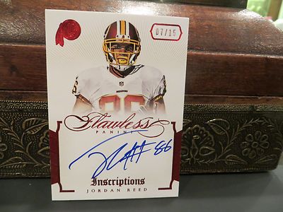 Panini Flawless Autograph Ruby Auto Redskins Jordan Reed 07/15 2014 | eBay