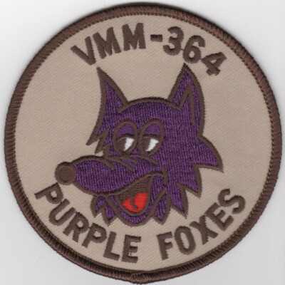 4" USMC MARINE CORPS VMM-364 PURPLE FOXES OSPREYS EMBROIDERED JACKET ...