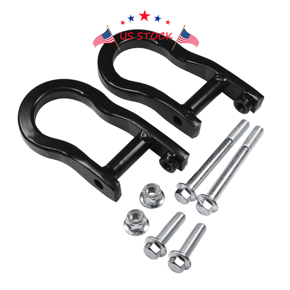 Tow Hooks 84072463 Black For 2007-19 GMC Sierra 1500 Chevrolet ...
