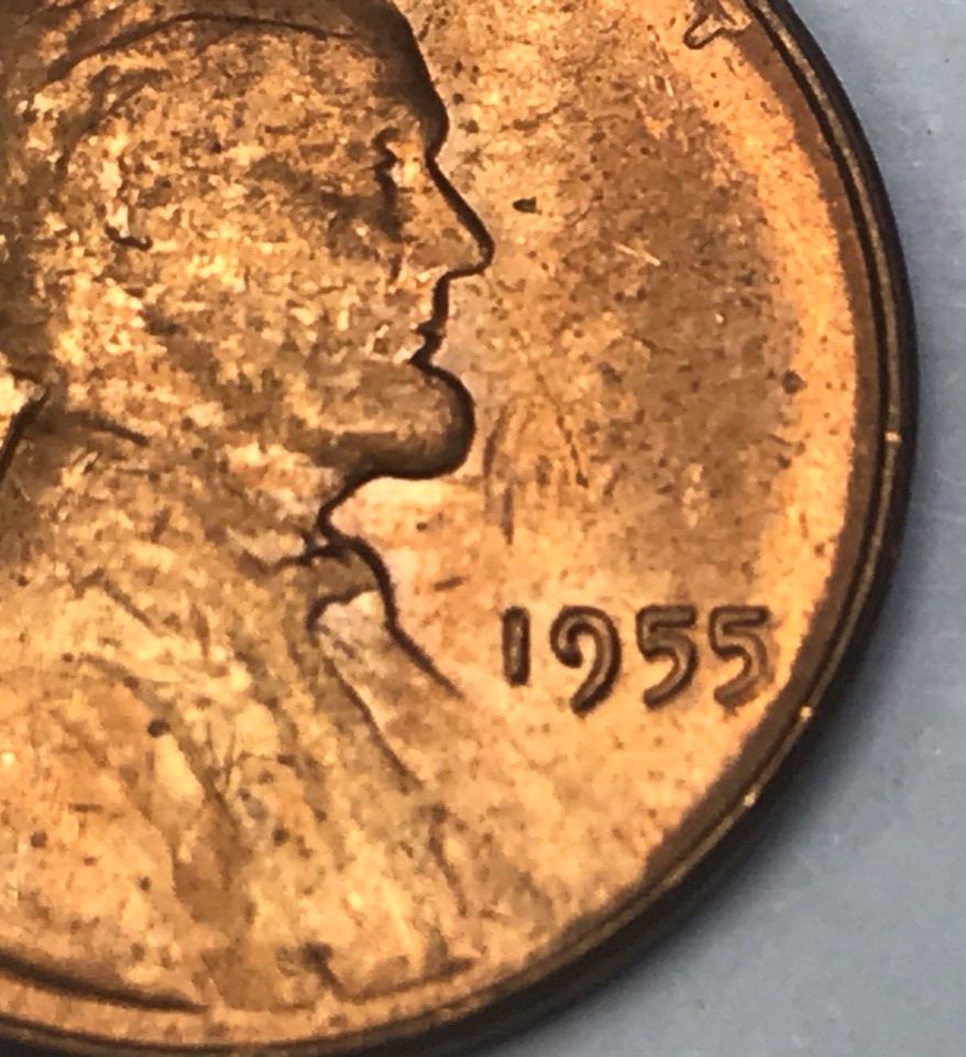 🇺🇸🇺🇸 1955 WHEAT PENNY DOUBLE DIE OBVERSE/ POOR MEN DIE 🇺🇸🇺🇸 | eBay