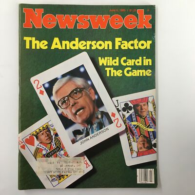 VTG Newsweek Magazine June 9 1980 The Anderson Factor Wild Card in The ...