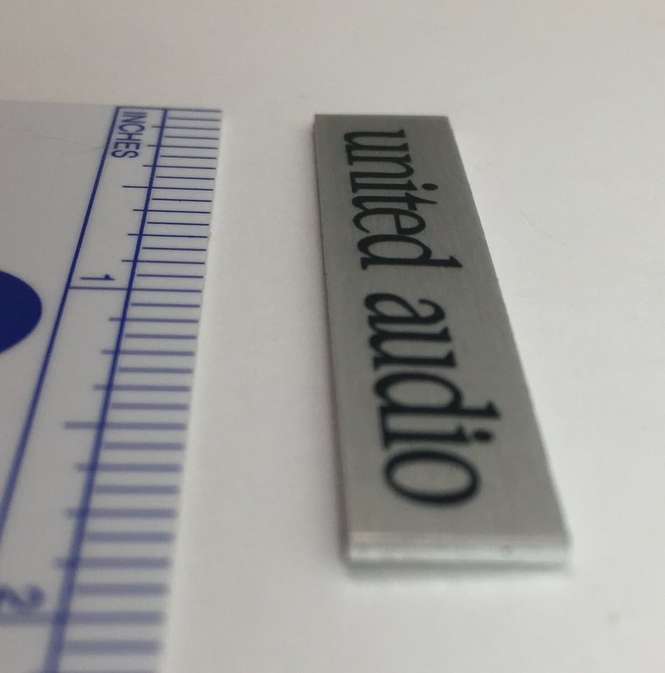 United Audio Badge Logo for Dual Turntable Base Plinth Custom Made ...