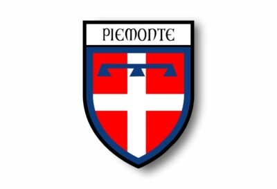 Autocollant sticker voiture moto blason ville drapeau piemont piemonte ...