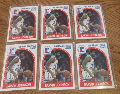 Lot 1989 '89 ALL-STAR WEEKEND GAME NBA HOOPS Basketball Card EARVIN ...