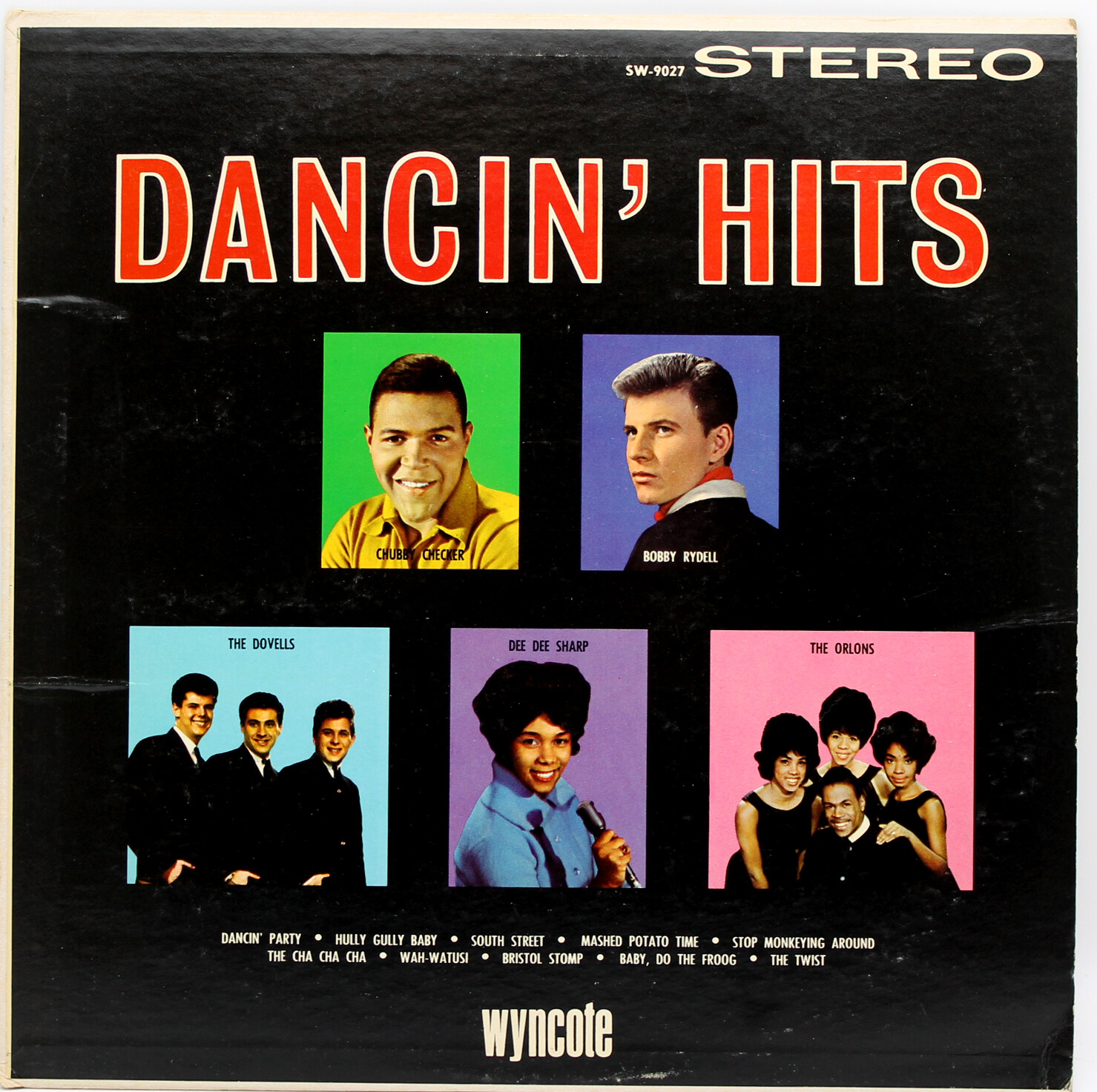 [EX LP] 1964 WYNCOTE RECORDS, DANCIN' HITS, SW-9027 STEREO, CHUBBY ...