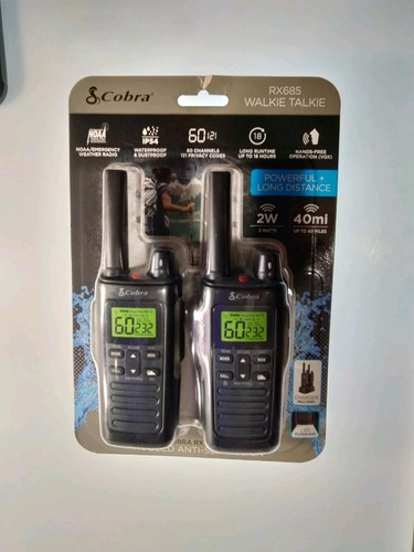 Cobra RX685 Rugged Waterproof & Dustproof with up to 40-Mile Range ...