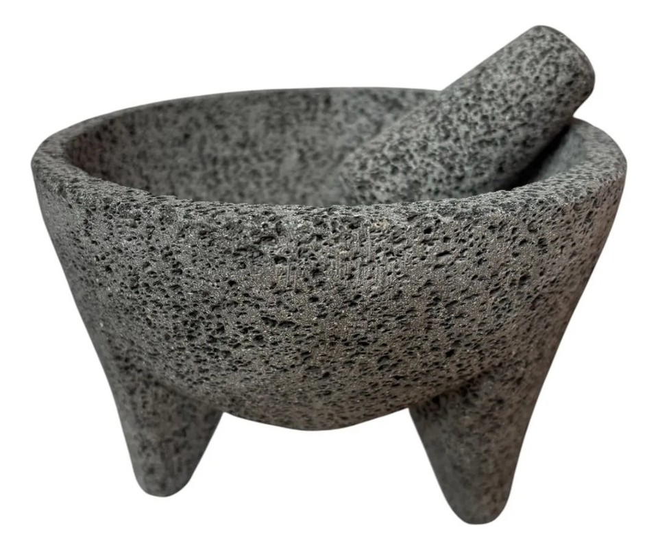 Genuine Handmade Mexican Mortar and Pestle, Molcajete de Piedra ...