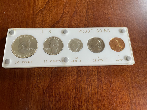 1960 Large Date US Proof Set in plastic holder. Set 60-201 | eBay