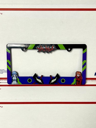 Neon Genesis Evangelion License Plate Frame featuring Asuka and Rei | eBay