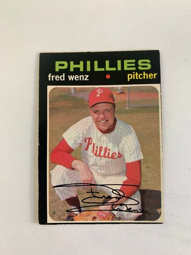 1971 O-Pee-Chee #92 Fred Wenz - Philadelphia Phillies | eBay