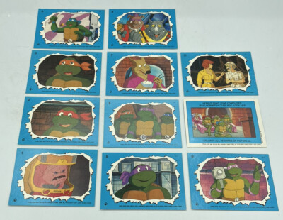 1990 Topps Teenage Mutant Ninja Turtles Sticker 2nd Series Set Of 11 | eBay