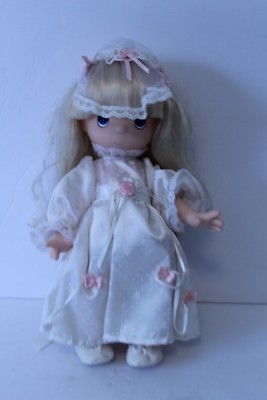 PM-Inc-10"-1992 Precious Moments Bride Wedding Bridal Doll-Blonde Hair ...