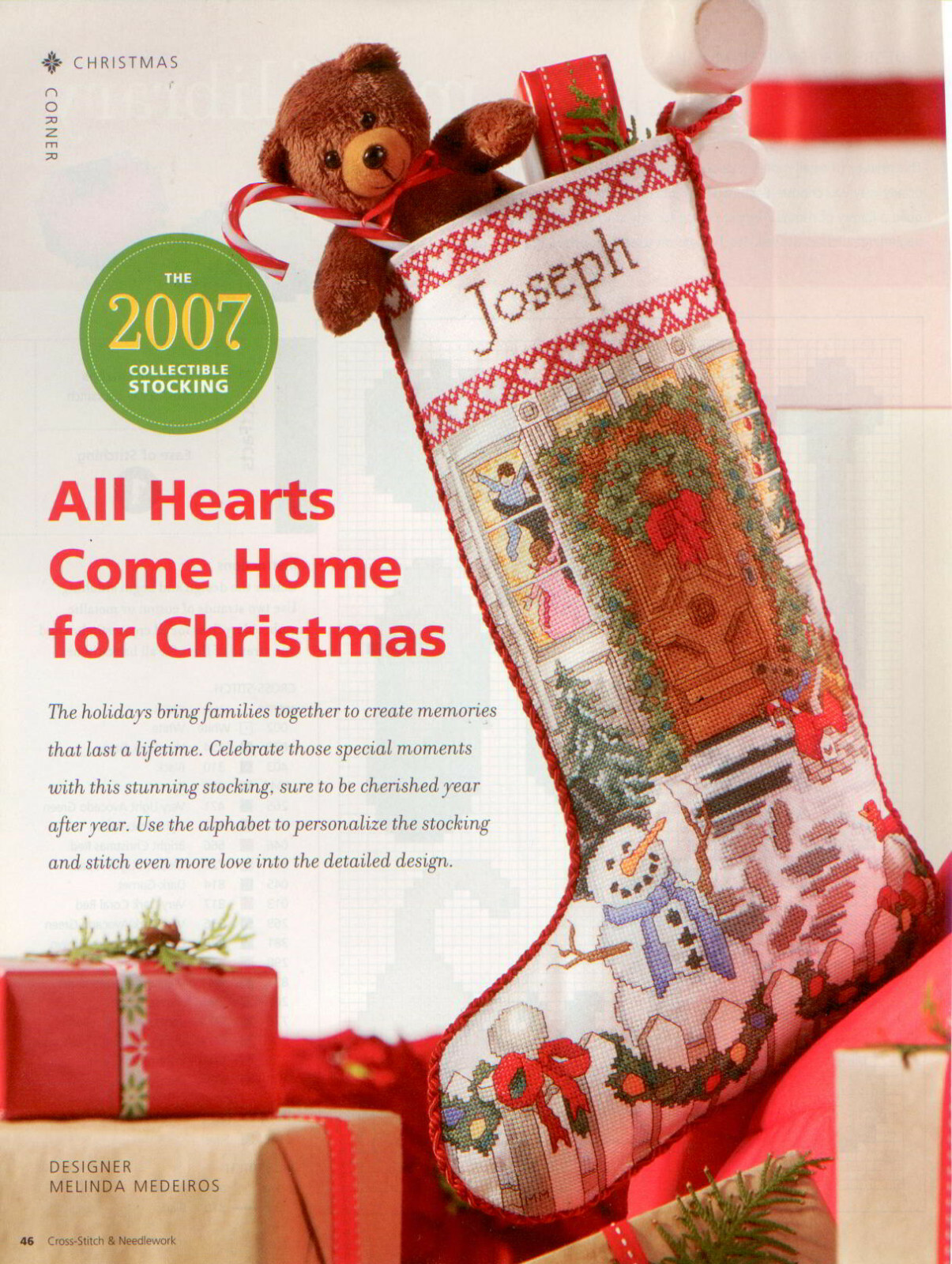 All Hearts Come Home for Christmas Stocking XS Magazine Pattern - M ...