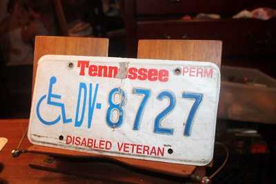 2000 Tennessee License Plate Disabled Veteran DV-8727 | eBay