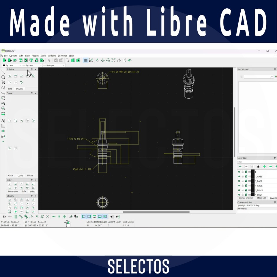 2025 Libre CAD 2D Design Software CD for Windows & Mac + PDFs Install ...