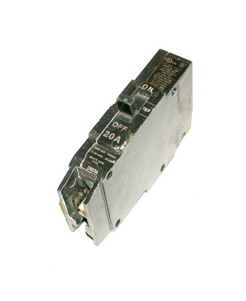 GENERAL ELECTRIC TEY120 SINGLE POLE CIRCUIT BREAKER 20 AMP 277 VAC | eBay