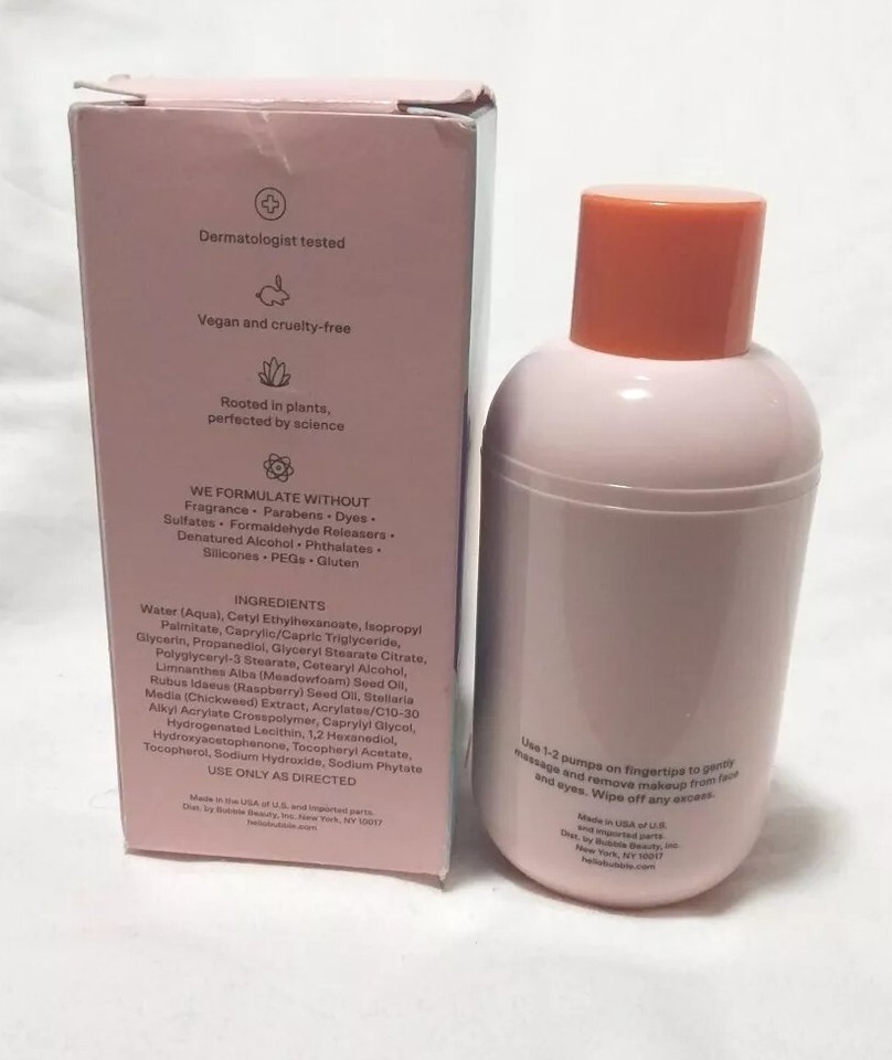 New Bubble Skincare Wipe Out Makeup Remover, For All Skin Types, 1.7 fl ...