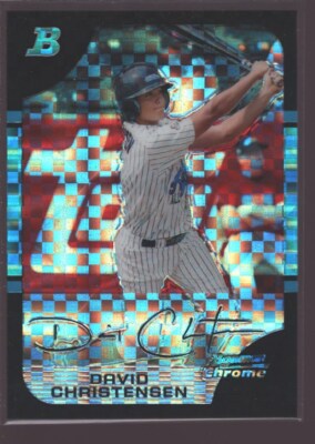 DAVID CHRISTENSEN 2006 BOWMAN CHROME ROOKIE XFRACTOR MINT RC YANKEES ...