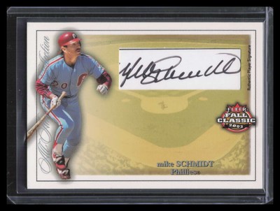 2003 Fleer Fall Classics All-American Autographs 50 MS Mike Schmidt ...