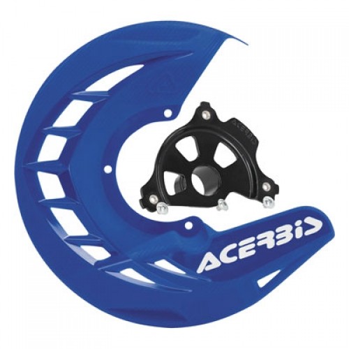 Acerbis X-Brake Front Disc Cover with Mounting Kit Blue with Black ...