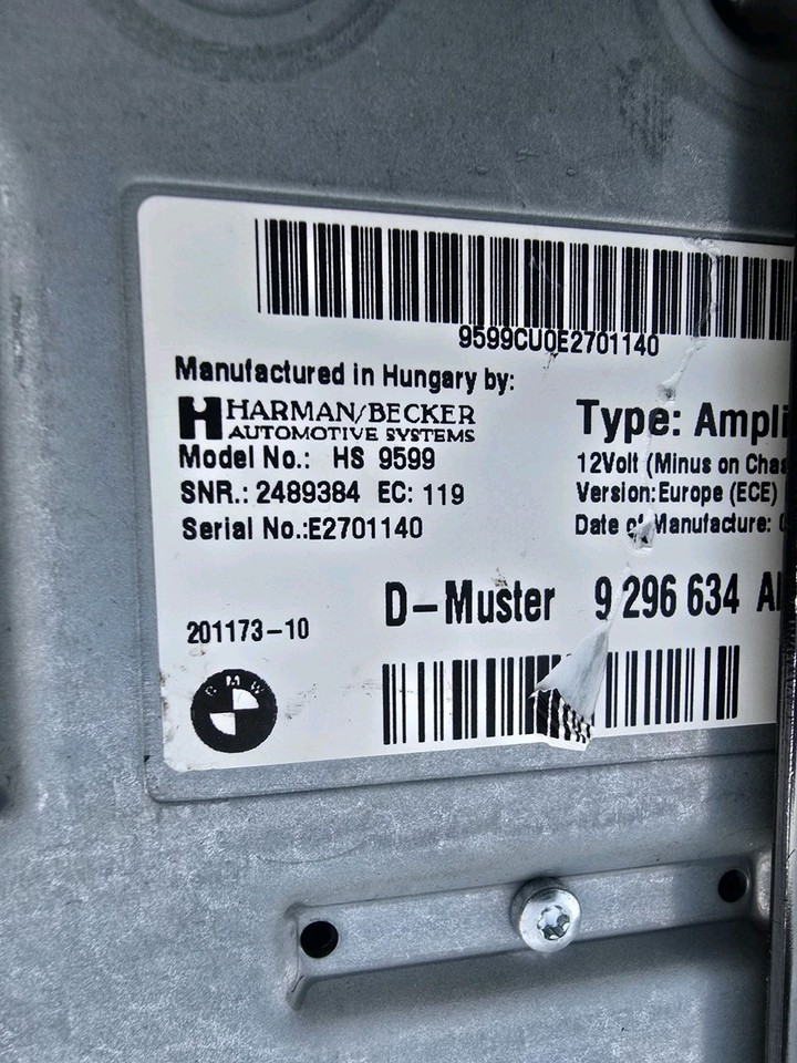 11-15 MINI COOPER R60 R61 HARMAN HIFI AUDIO AMPLIFIER AMP 9296634 OEM ...