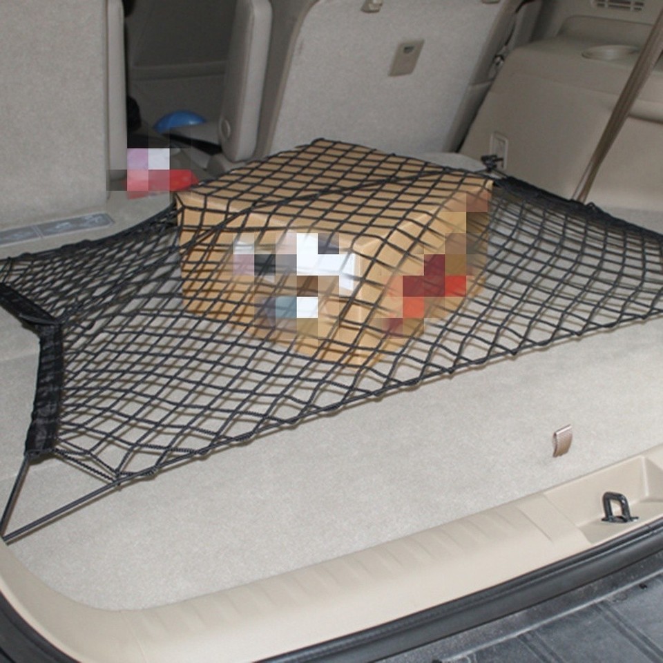 Double Layer Elastic Mesh Cargo Net for Car Trunk Organizer with Kit ...