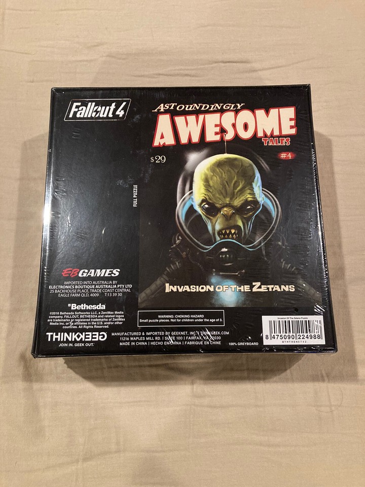 Thinkgeek Bethesda Fallout 4 Invasion Of The Zetans Puzzle 550 Pieces ...
