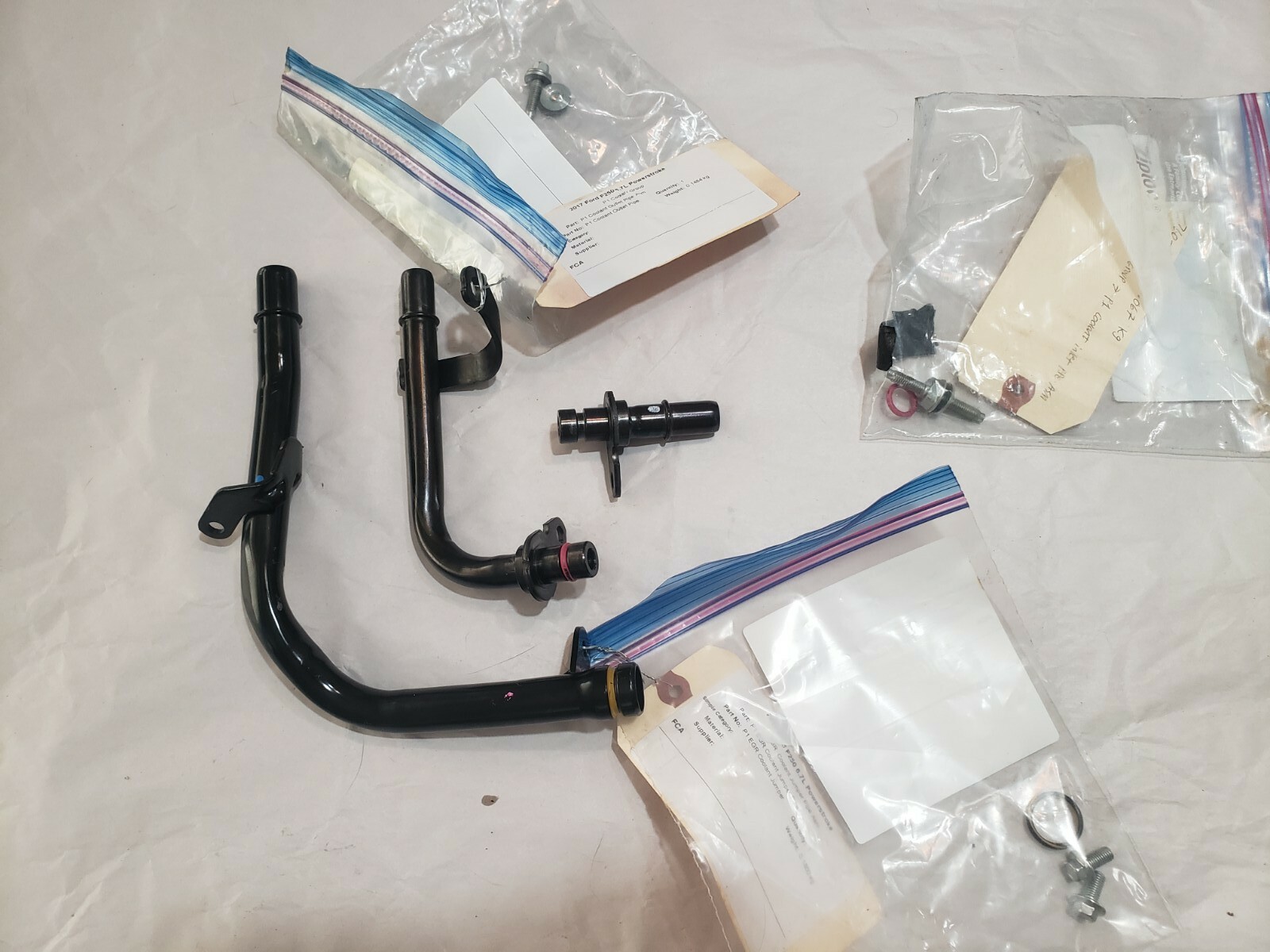 2011-17 Ford F250 F350 6.7L Auxiliary Heater Supply Pipe Lines OEM BC3Q ...