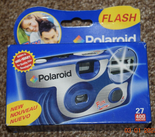 One POLAROID "FUN SHOOTER," One-Time Use INSTANT CAMERA, ISO 400 x 24 ...