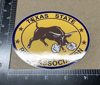 Texas State Rifle Association Sticker Vintage NEW Old Stock 4.5”x3.5 ...